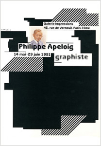 Philippe Apeloig, graphiste Galerie Impressions Paris - Philippe Apeloig